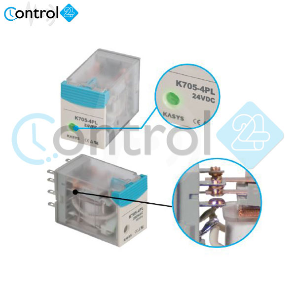 مشخصات، قیمت و خرید رله کاکن KACON - K705-4PL-24VDC
