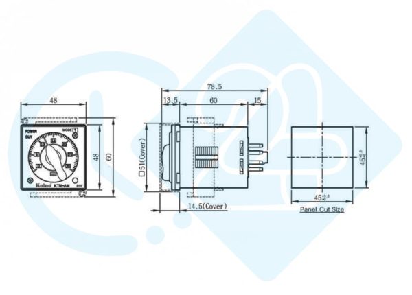 مشخصات، قیمت و خرید تایمر 8 پایه مولتی رنج کوینو KOINO KTM-AM8