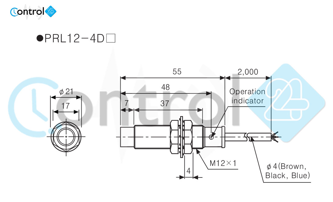 مشخصات، قیمت و خرید سنسورالقایی آتونیکس AUTONICS PRL12-4DN