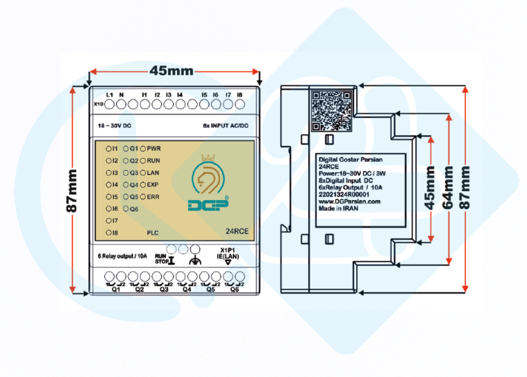 DGP LOGO 24RCE مشخصات ، قیمت و خرید | فروشگاه اینترنتی کنترل24